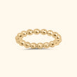 Bold Bubble Stacking Ring | Goudkleuirge aanschuifring met bolletjes ...