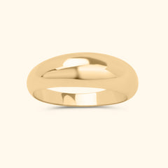 Bold Dome ring | Goudkleurige aanschuifring voor dames | Josephina Jewelry