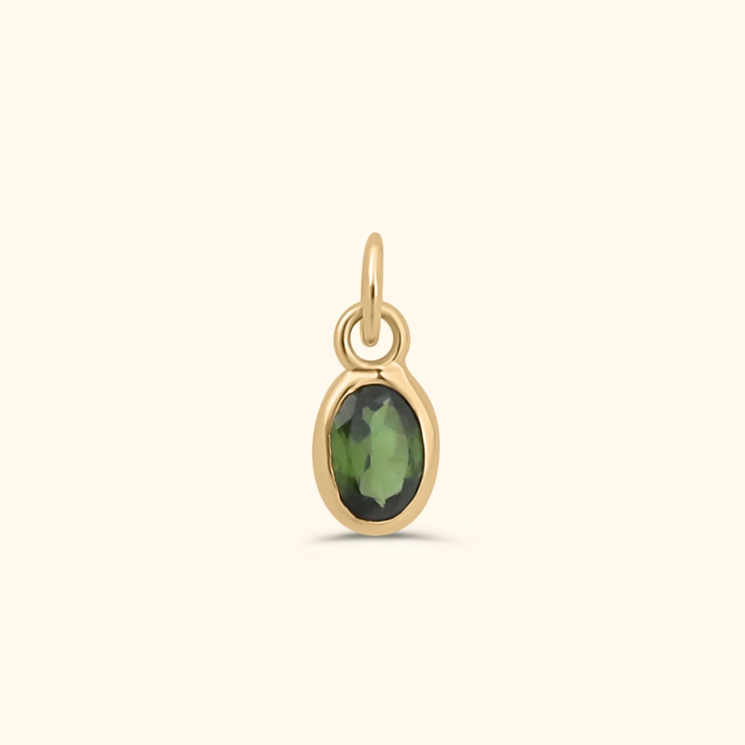 Green Tourmaline Pendant | 14K Gold – Luxury Gold Pendant for Necklace